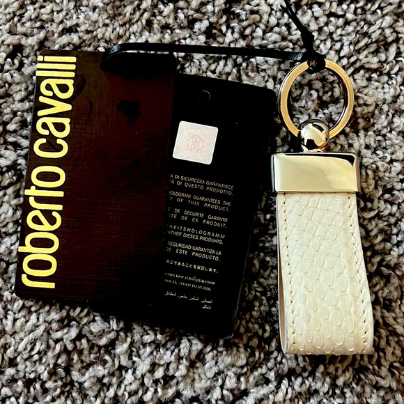 Roberto Cavalli | Accessories | Authentic Roberto Cavalli White Silver ...